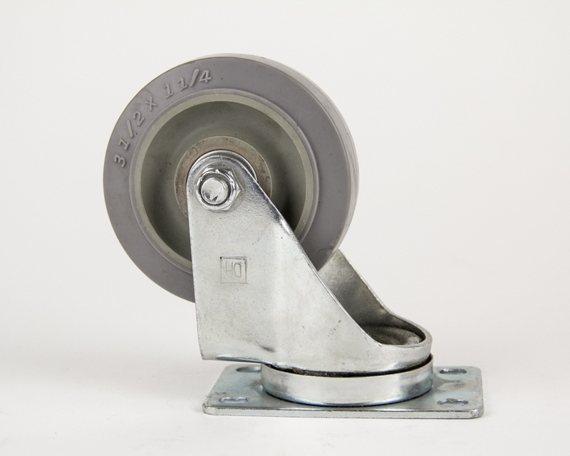 NKC 3 1/2" Swivel Caster with Non Marking Rubber Wheel