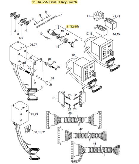 Hatz Diesel Key Switch, Ref# 2M41